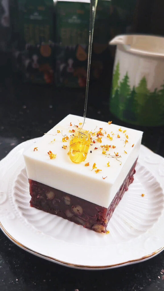 Red Bean Pudding with Coconut Milk - Nana With Chopstick
