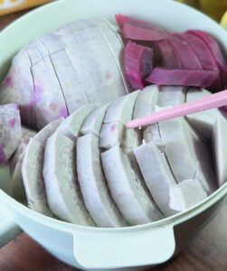 How to Make Taro Paste - Nana With Chopstick
