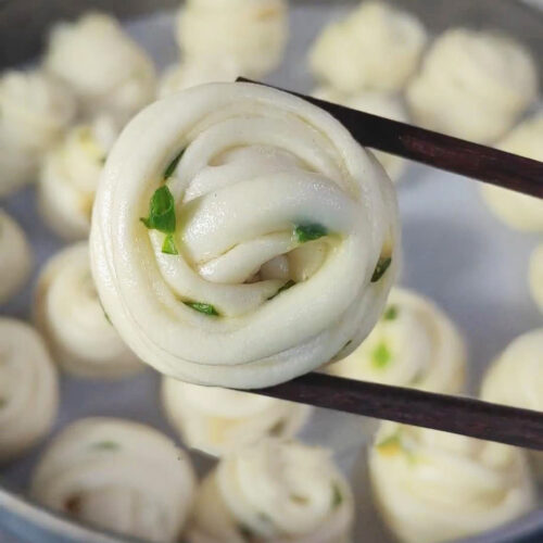 Chinese Flower Rolls - Hua Juan Recipe - Nana With Chopstick