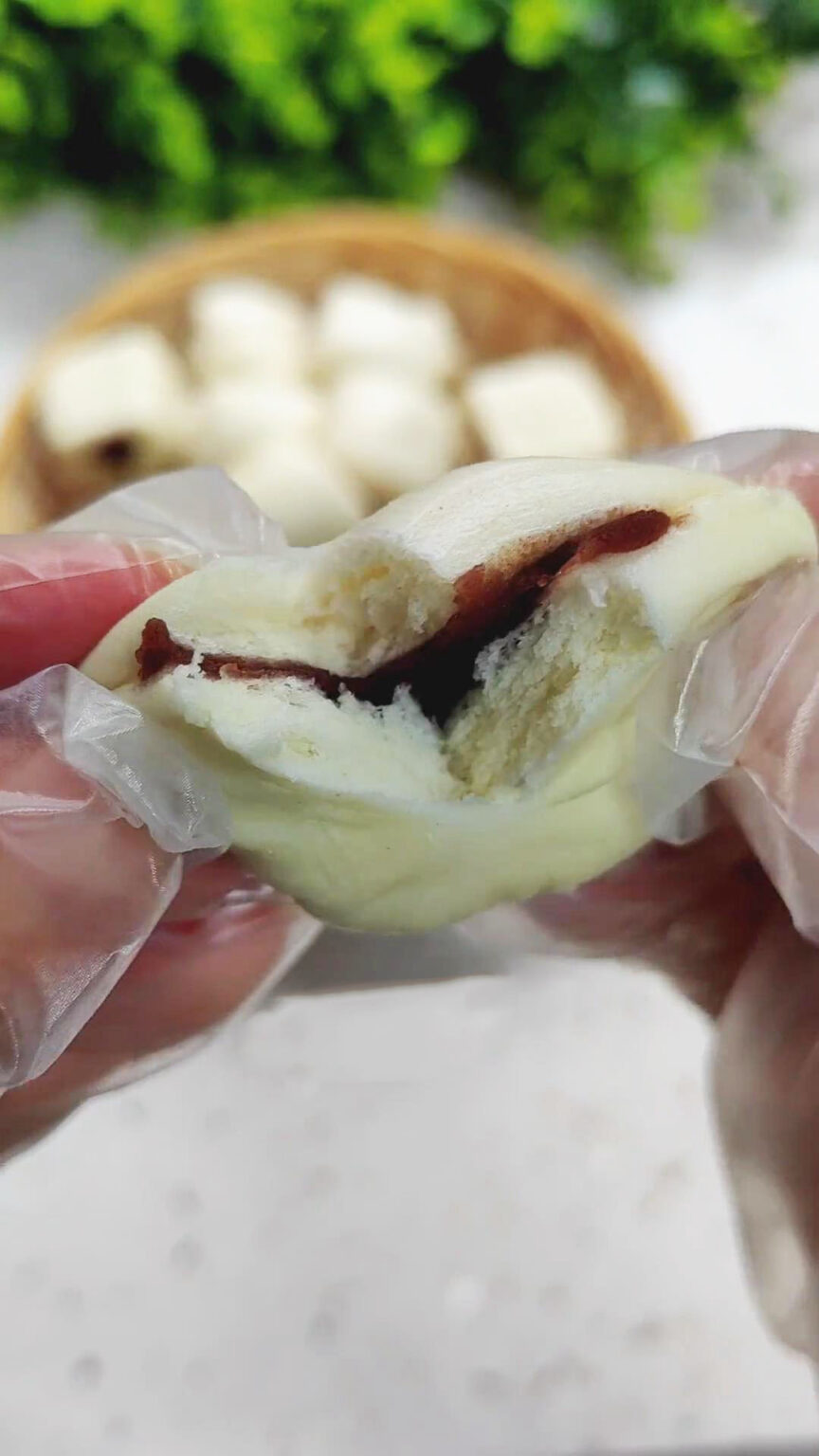 Mini Red Bean Buns or Mantou Recipe - Nana With Chopstick