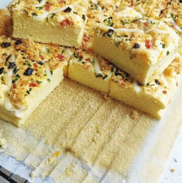 Pork Floss Cake With Green Onion Recipe - Nana With Chopstick