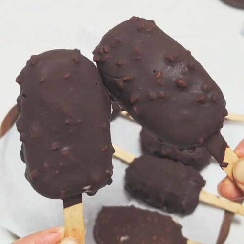 Homemade Chocolate Popsicles - Nana With Chopstick