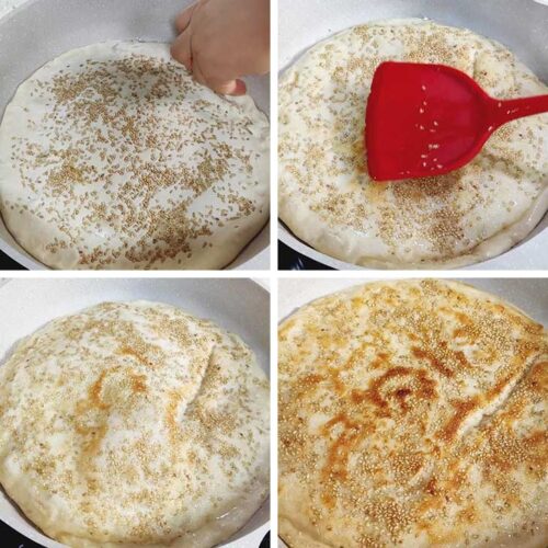 Chinese Flaky Bread Recipe - Crispy Layered Flatbread - Nana With Chopstick