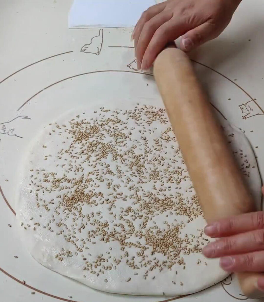 Chinese Flaky Bread Recipe - Crispy Layered Flatbread - Nana With Chopstick