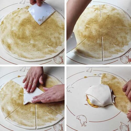 Chinese Flaky Bread Recipe - Crispy Layered Flatbread - Nana With Chopstick