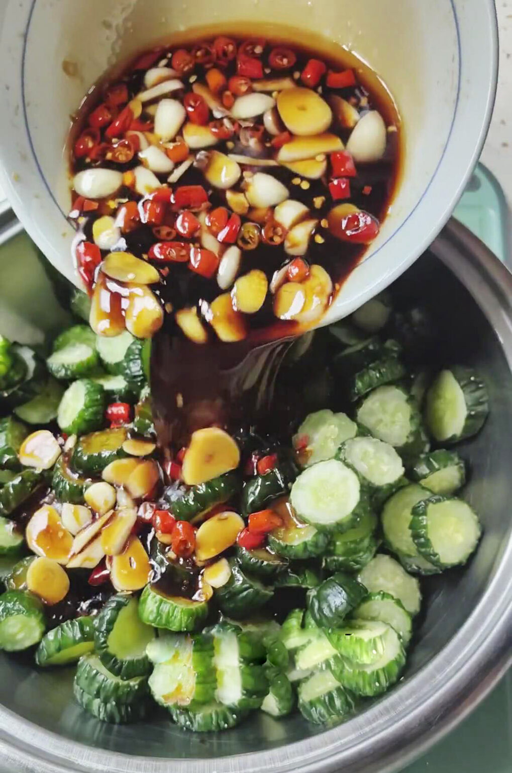 Chinese Pickled Cucumbers Recipe - Nana With Chopstick