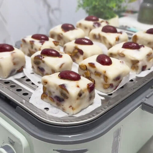 Steamed Red Date Cake Recipe - Nana With Chopstick