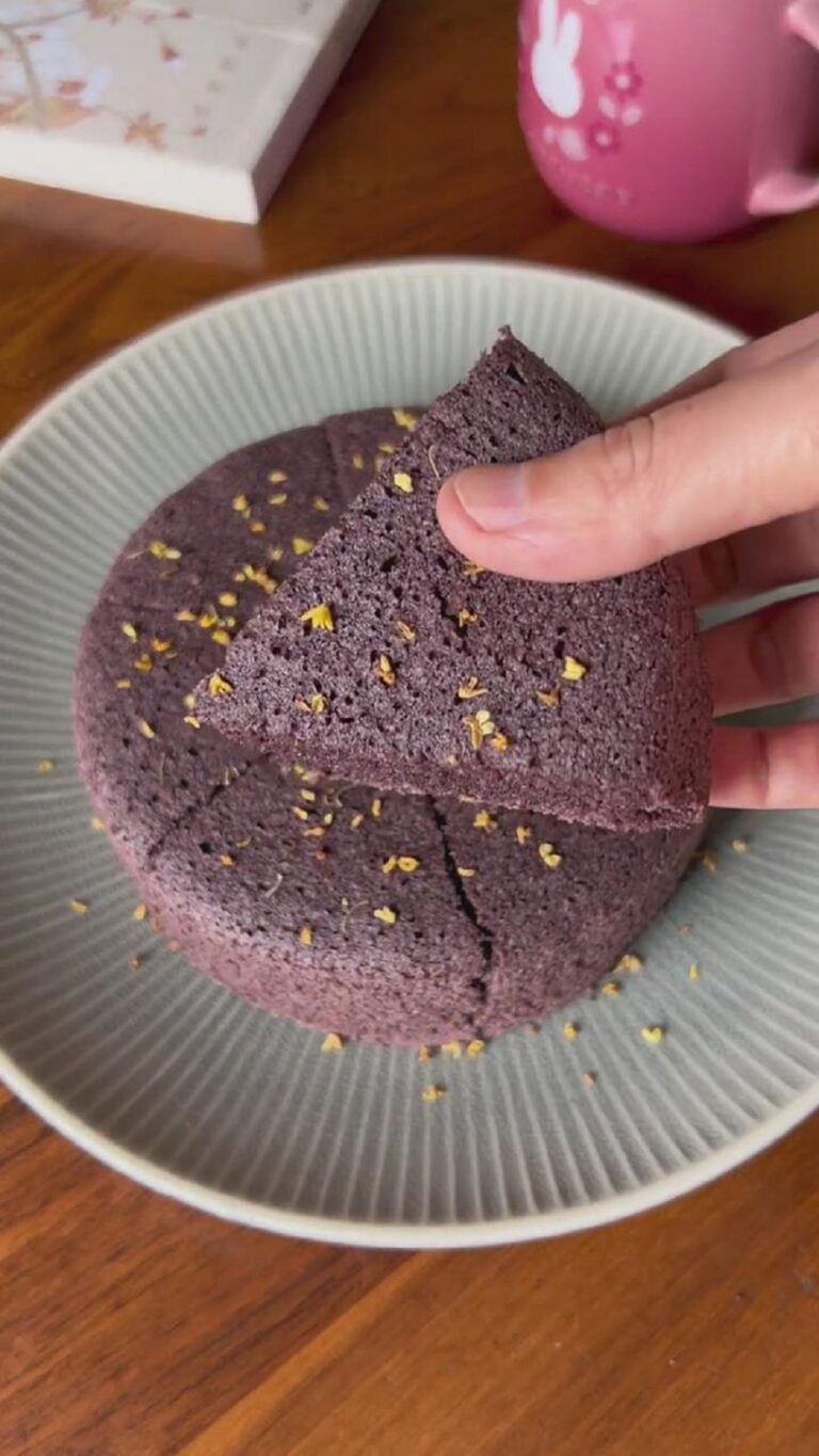 Black Glutinous Rice Cake Recipe - Nana With Chopstick