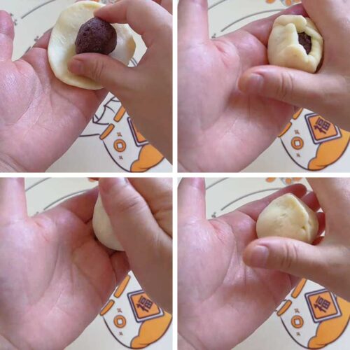 Fried Red Bean Bun Recipe - Nana With Chopstick
