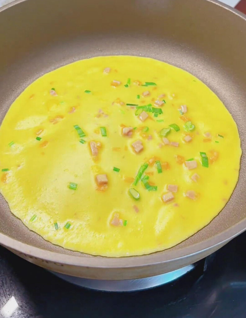 Simple Savory Scallion Crepes With Eggs - Nana With Chopstick