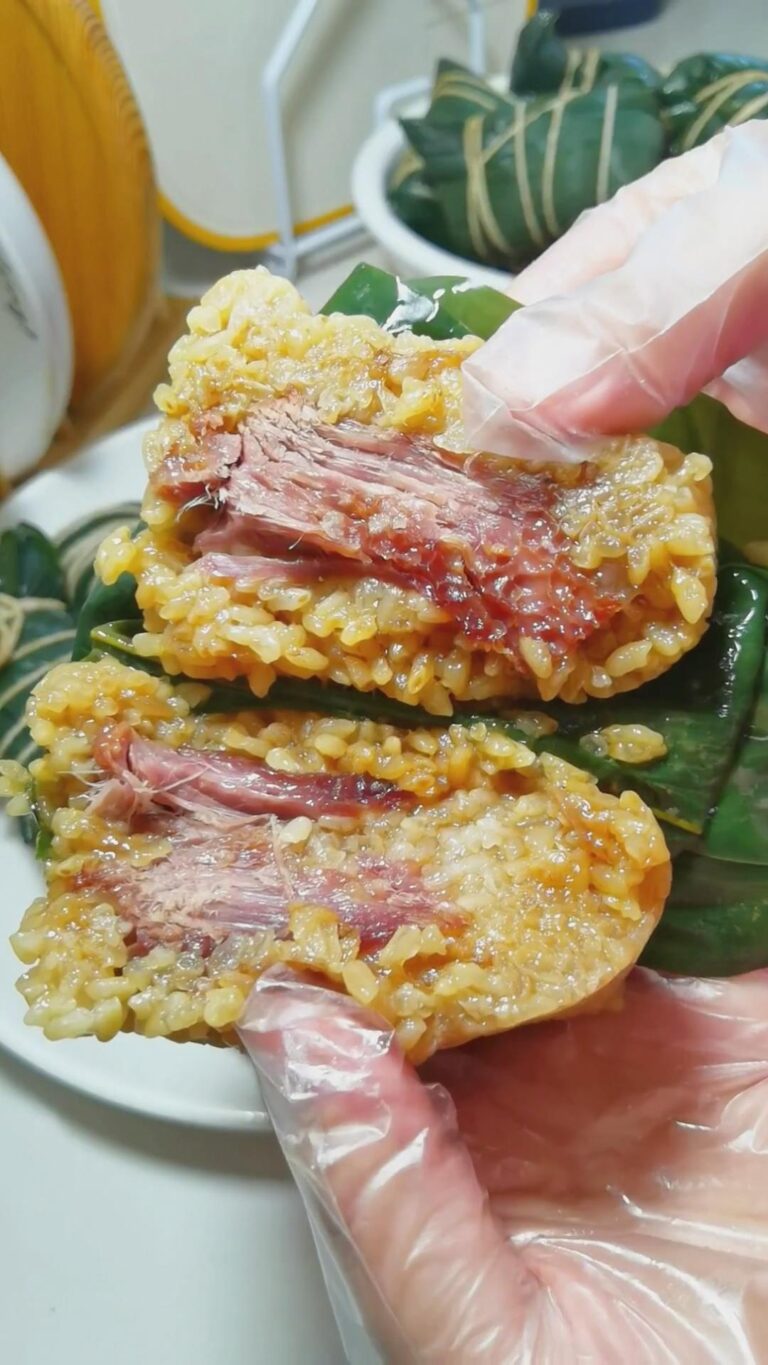 Shanghai-Style Zongzi (Sticky Rice Pork Dumplings) - Nana With Chopstick