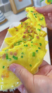 Simple Savory Scallion Crepes With Eggs - Nana With Chopstick