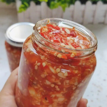 Homemade Chili Paste with Garlic - Nana With Chopstick