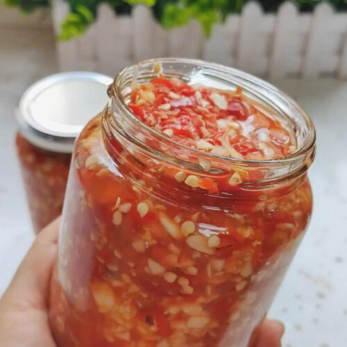 Homemade Chili Paste with Garlic - Nana With Chopstick